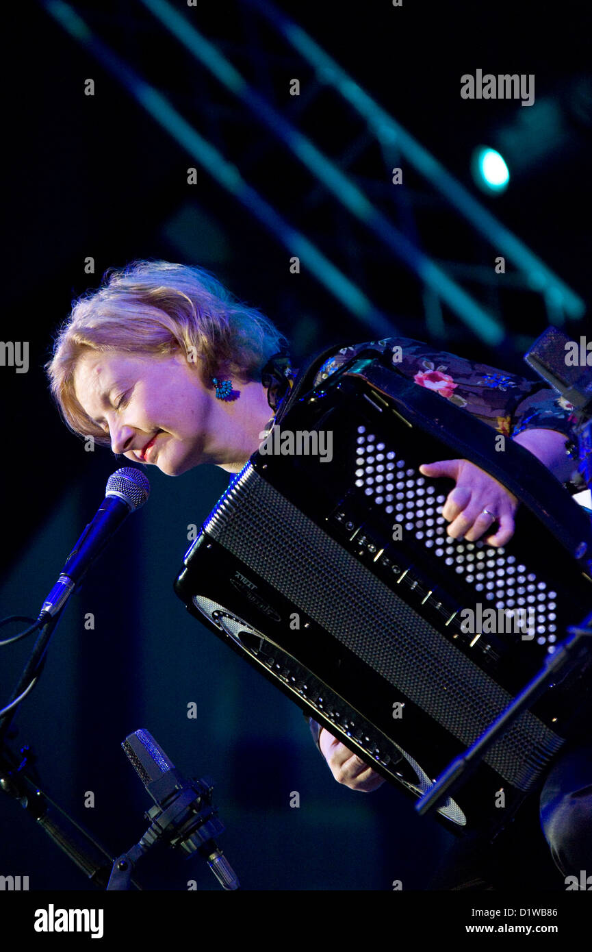 Maria Kalaniemi, a Finnish accordionist performing at Cross Culture ...