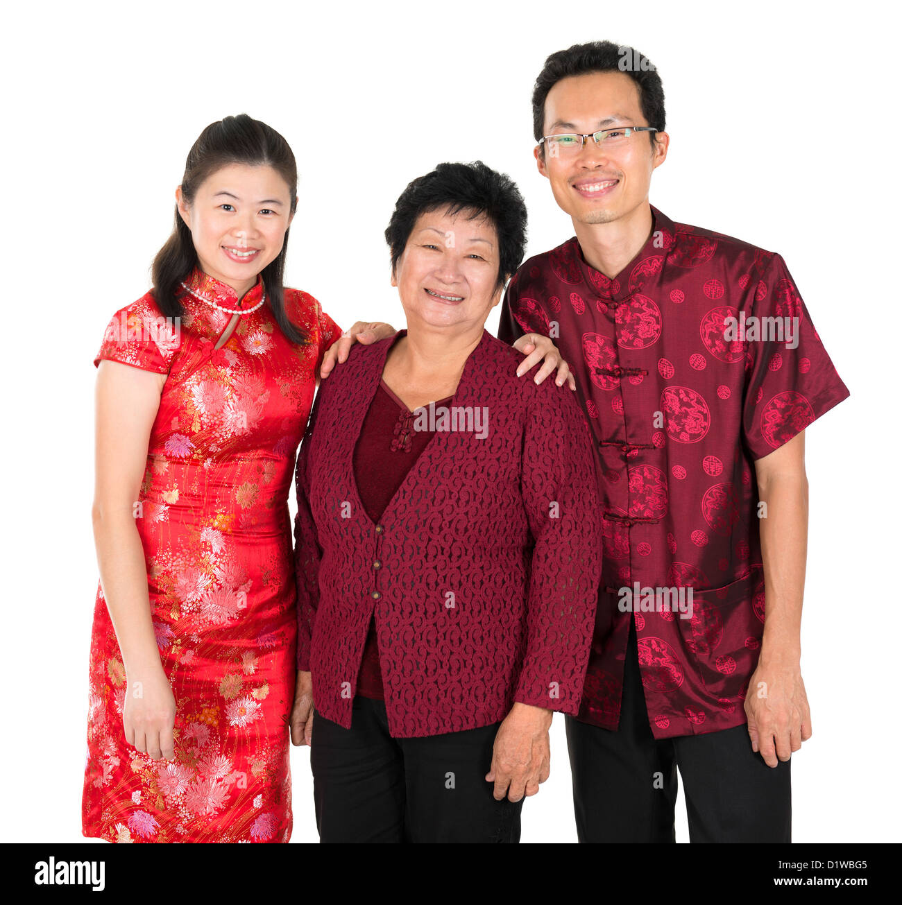 Chinese family pose chinese new hi-res stock photography and images - Alamy