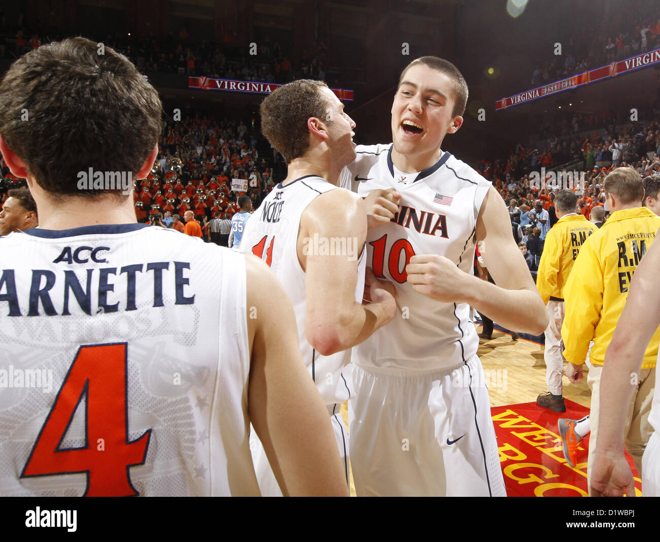 Jan. 6, 2013 - Charlottesville, Virginia, U.S. - Virginia forward EVAN ...