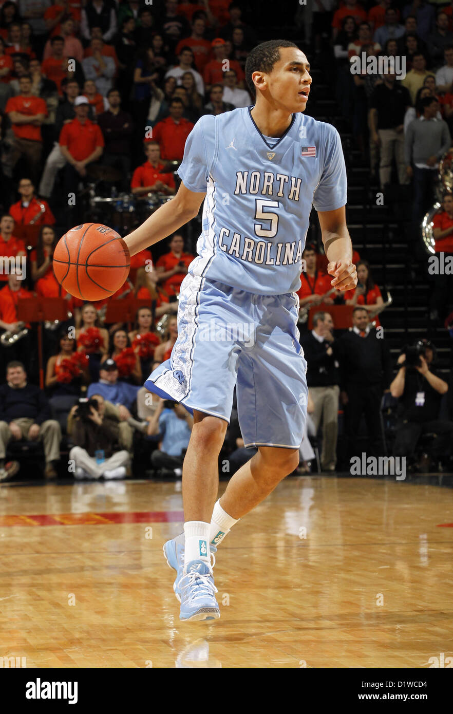 Jan. 6, 2013 - Charlottesville, Va, USA - North Carolina guard Marcus ...