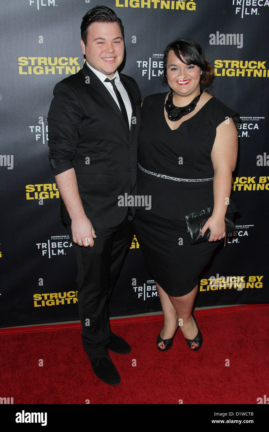 Jan. 6, 2013 - Los Angeles, California, U.S. - Dominic Barnes, Lauren Chavez attend Premiere ...