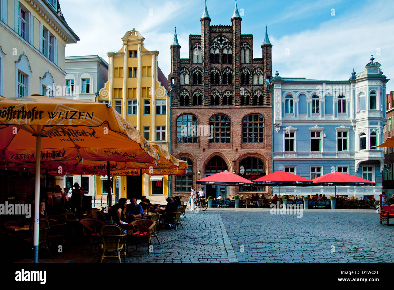 Alter Markt, Stralsund Stock Photo - Alamy