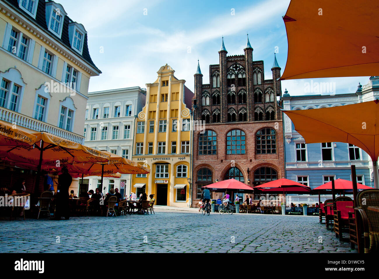 Alter Markt, Stralsund Stock Photo - Alamy
