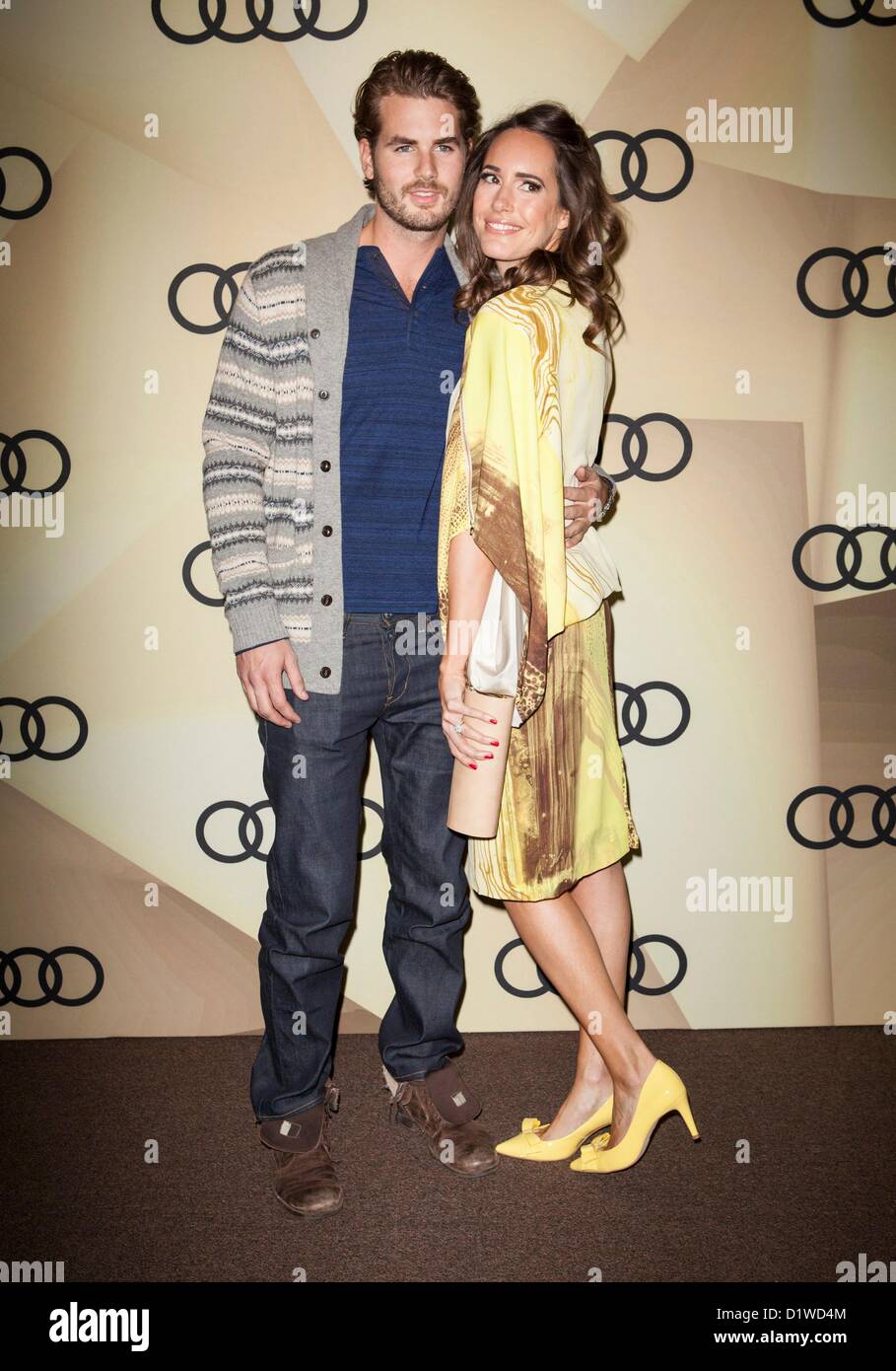 Louise Roe, Josh Slack at arrivals for Audi Golden Globes Week Kick Off ...