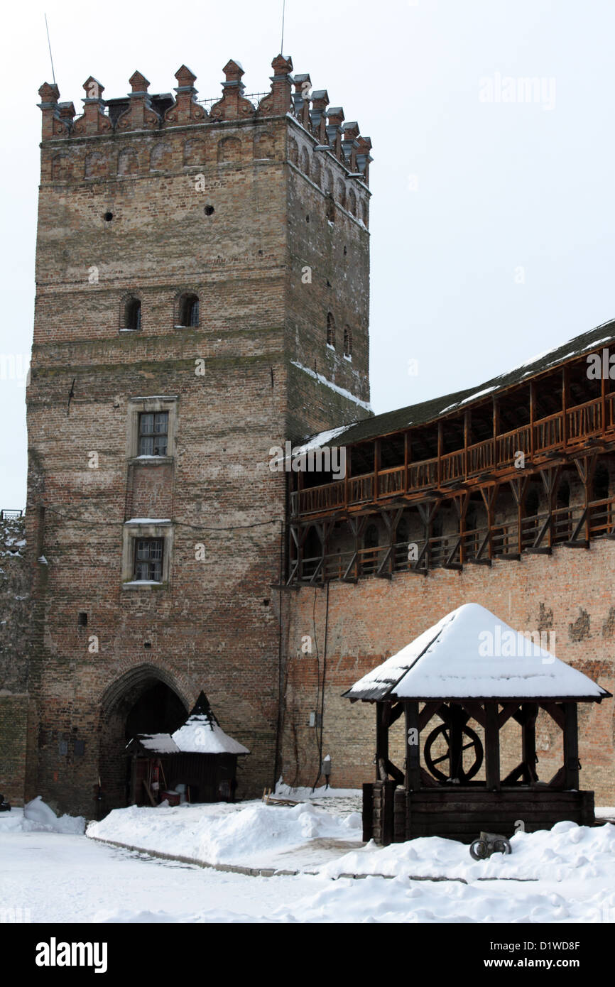 well and entrance tower, castle Lubart - Lutsk castle, Lutsk, Ukraine ...