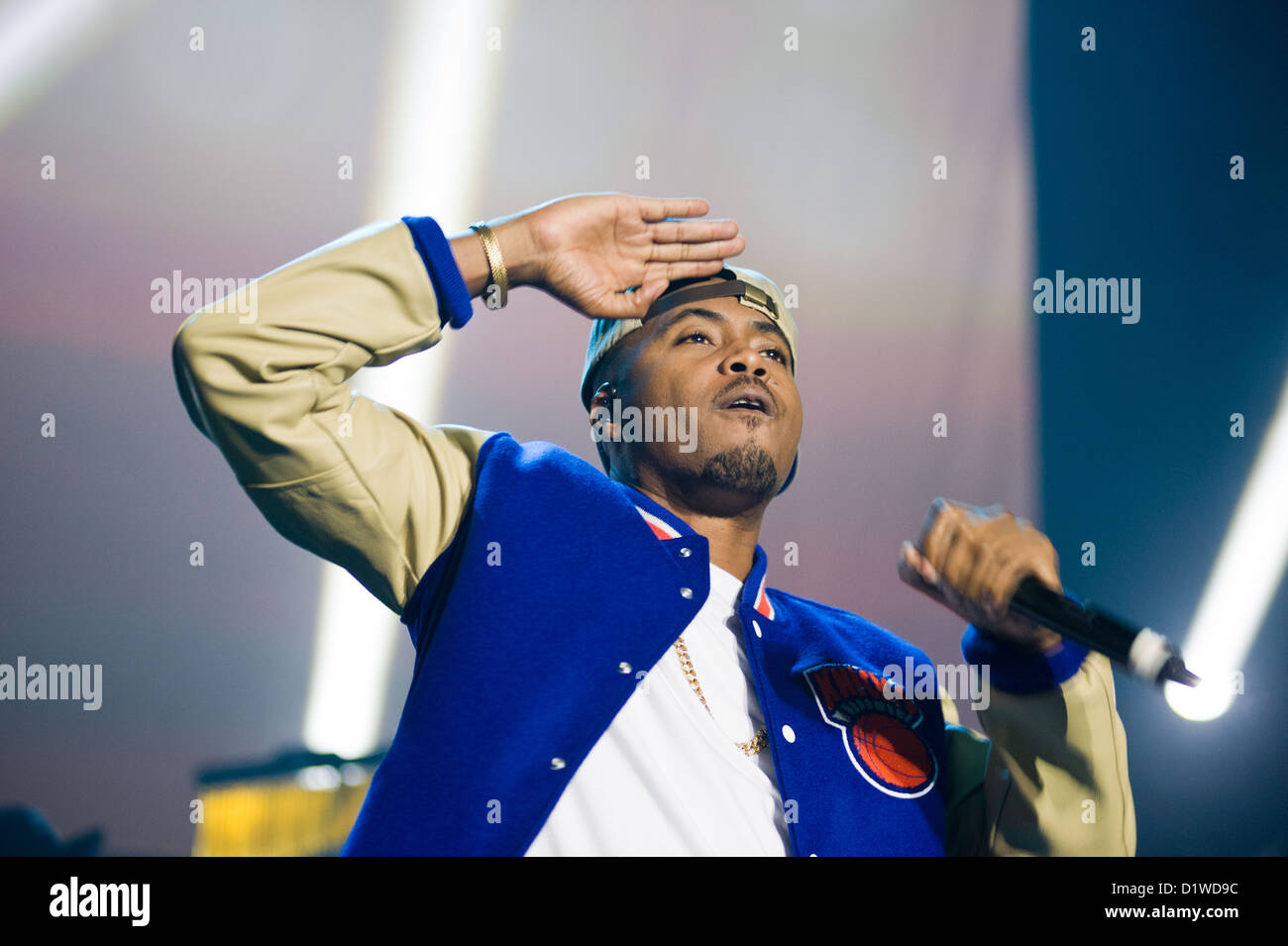 Nas performing in Chicago on November 14, 2012. MAX HERMAN/ALAMY Stock ...