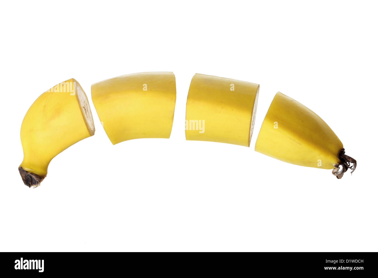 Sliced banana cut out Cut Out Stock Images & Pictures - Alamy