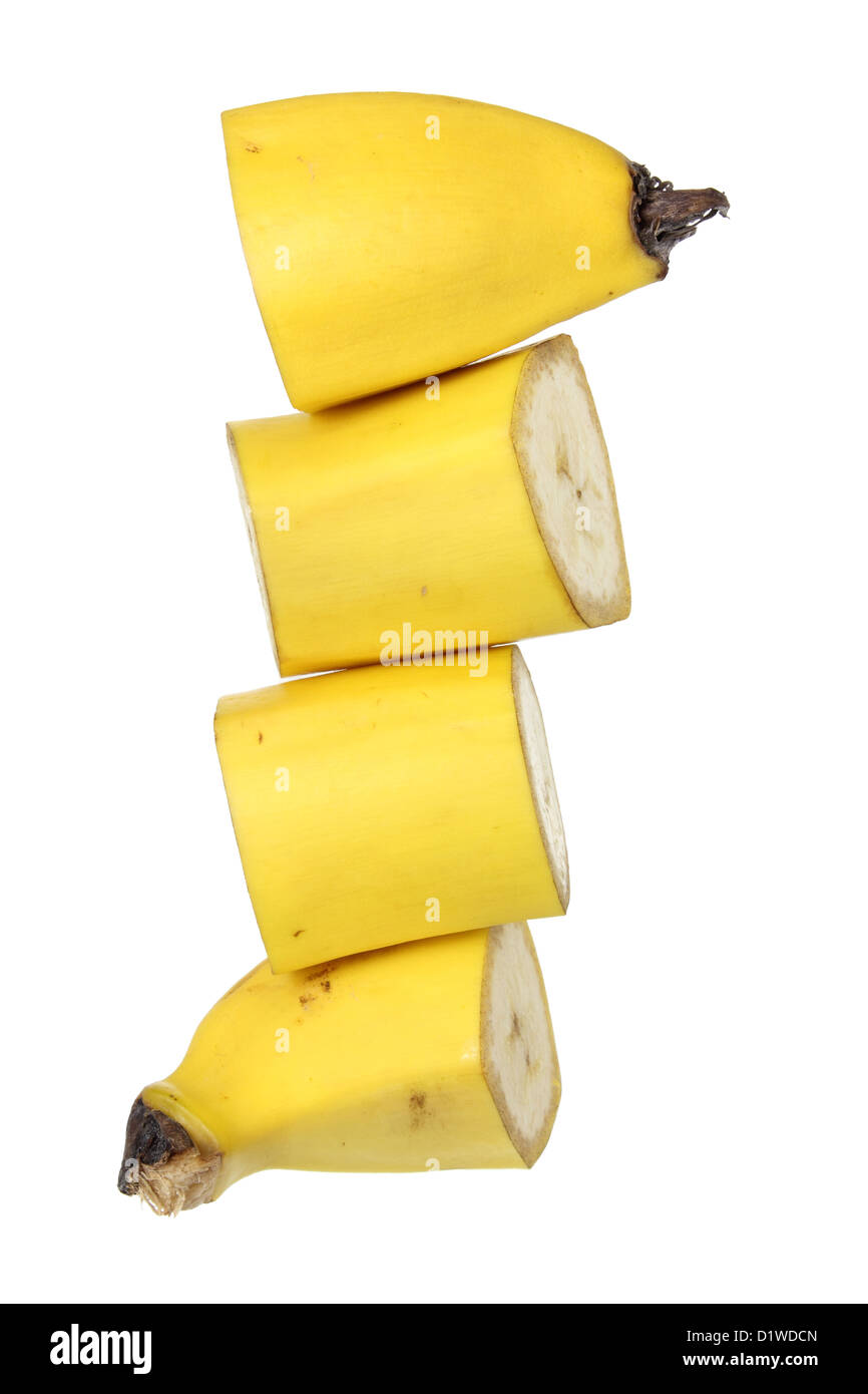 Stack of Sliced Banana Stock Photo - Alamy
