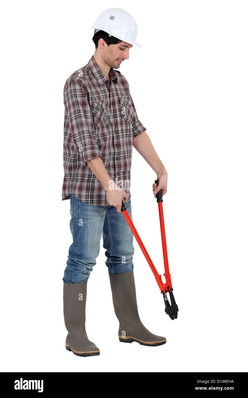 Tongs man Cut Out Stock Images & Pictures - Alamy