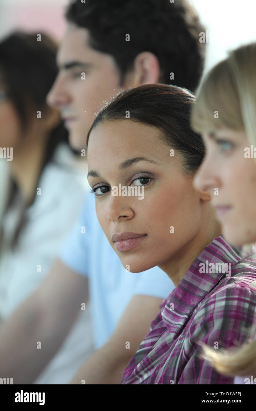 Portrait of a young woman Metis Stock Photo - Alamy