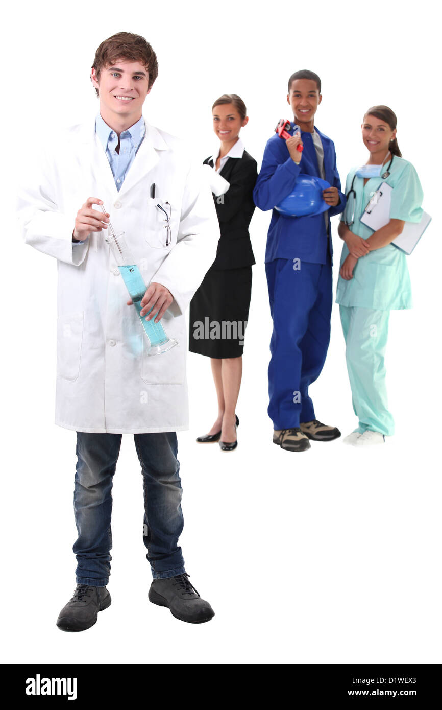 Active people on white background Stock Photo - Alamy