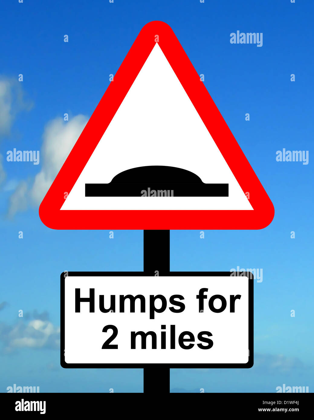Traffic humps sign hi-res stock photography and images - Alamy
