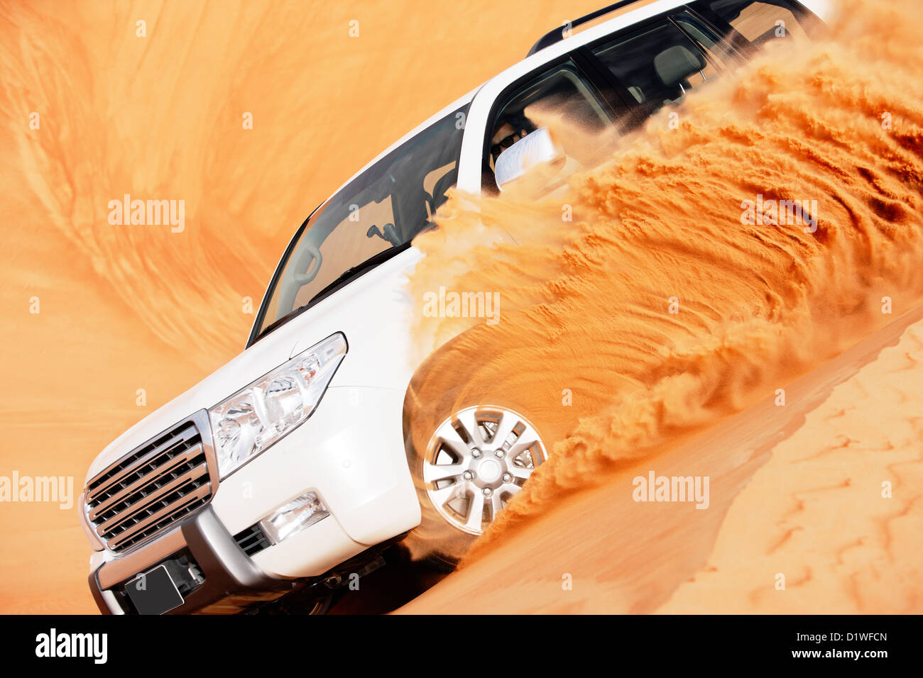 4 by 4 dune bashing is a popular sport of the Arabian desert Stock ...