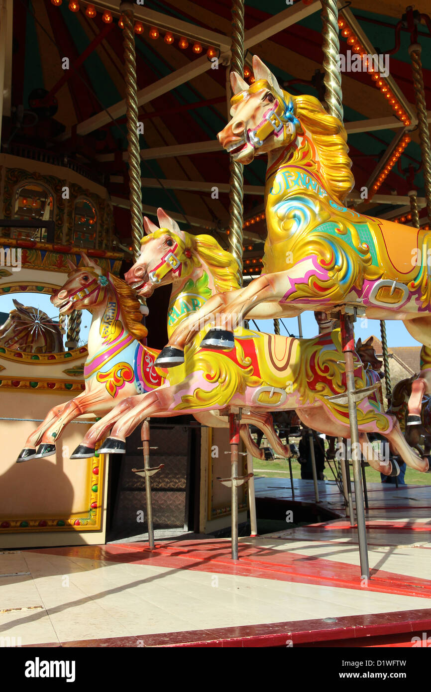 Fairground horses hi-res stock photography and images - Alamy
