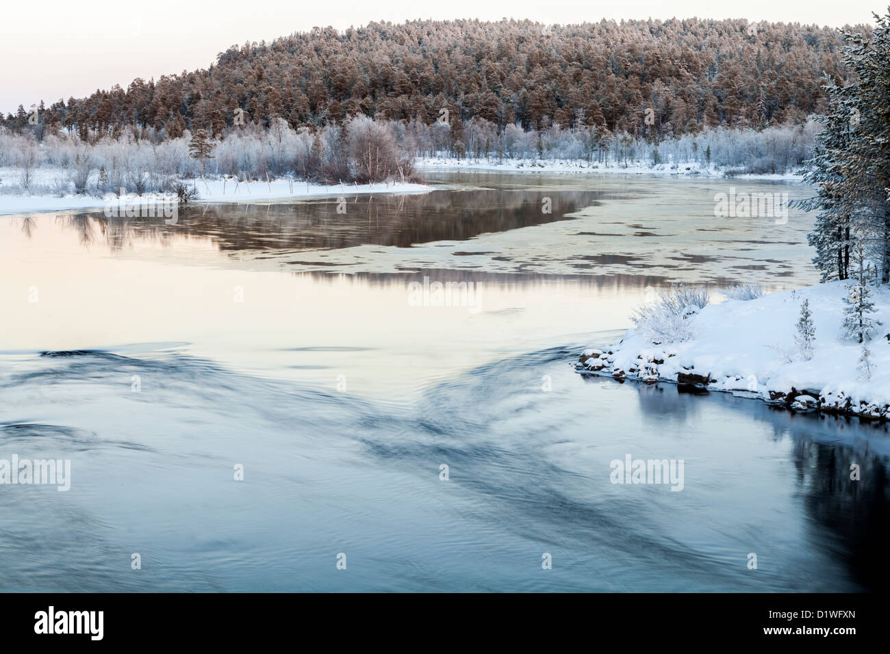 Finland inari lake sunset hi-res stock photography and images - Alamy