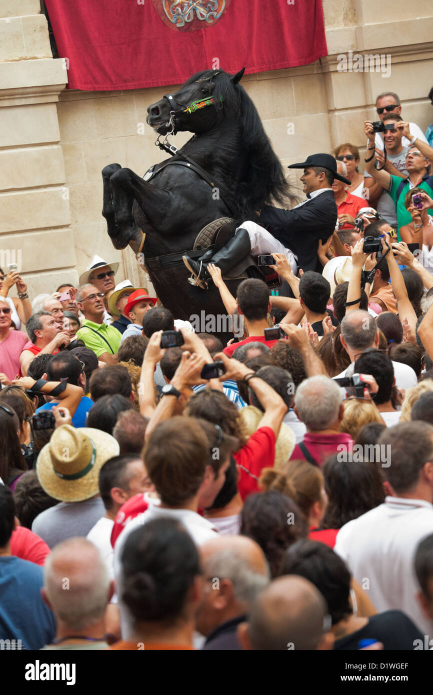 Menorca horse Spain tradition festival Europe Stock Photo - Alamy