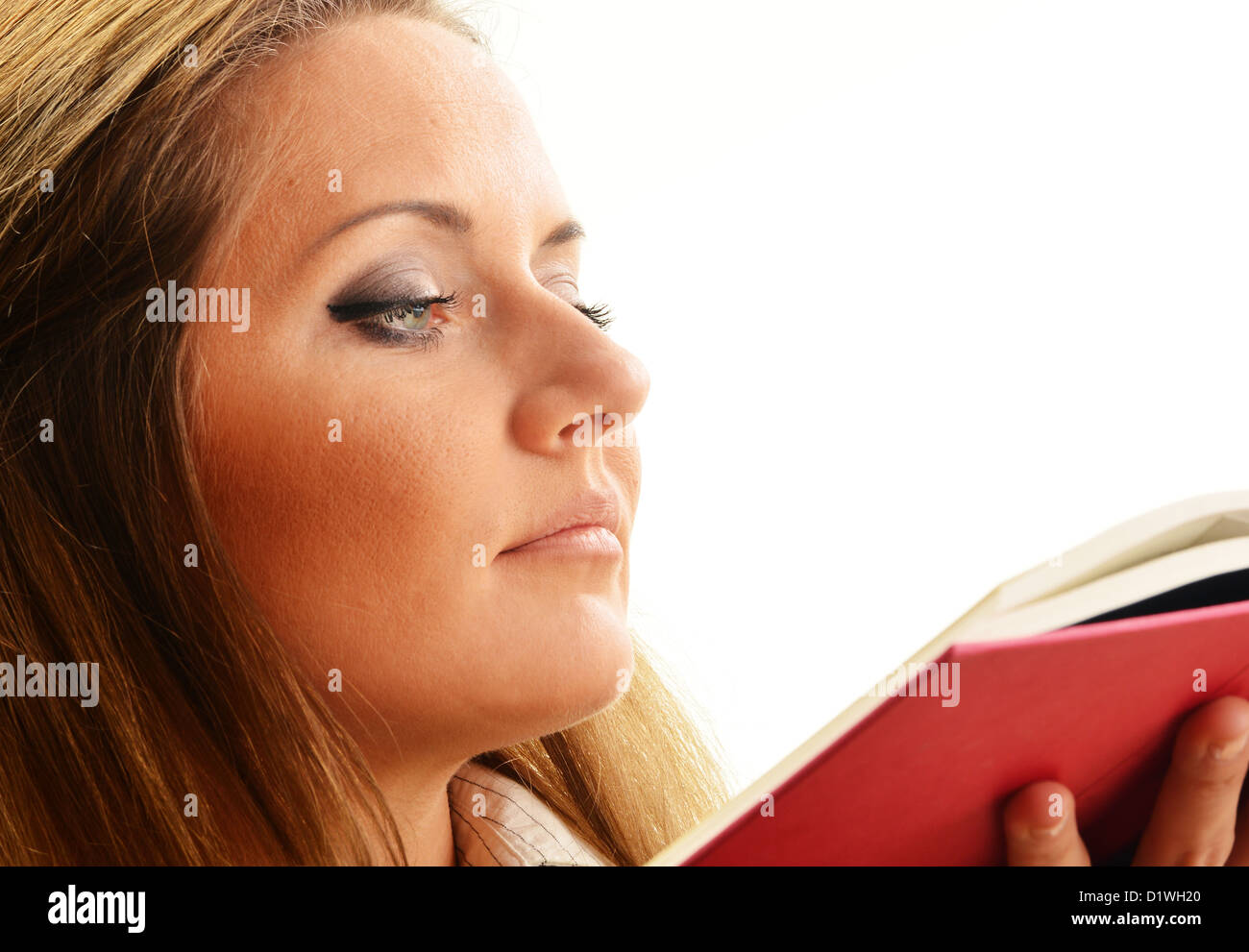 Woman reading poetry book hi-res stock photography and images - Alamy