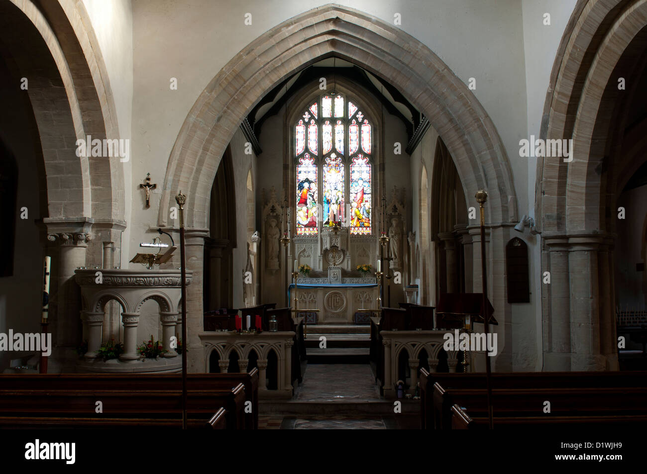 St. Mary`s Church, Turweston, Buckinghamshire, England, UK Stock Photo ...