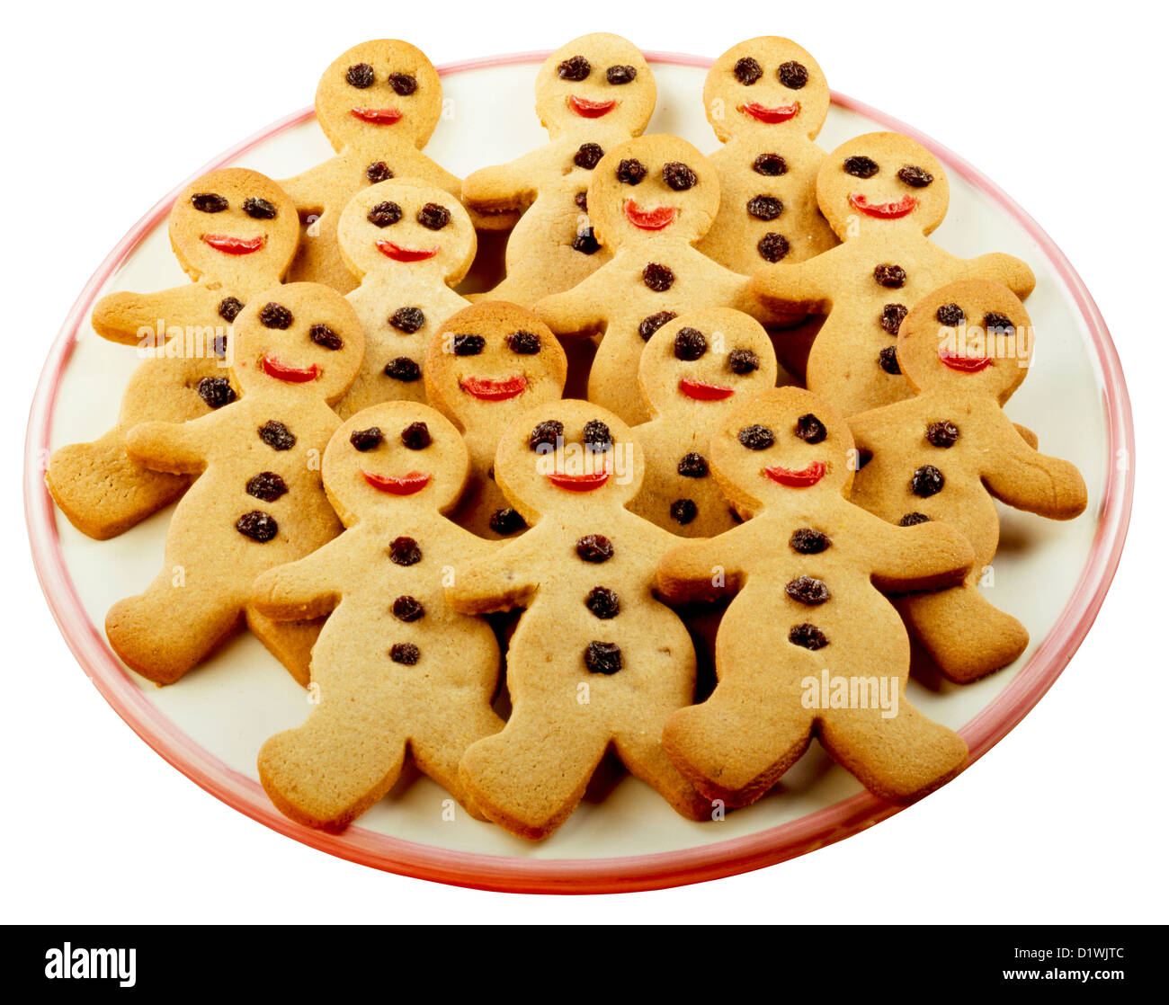 CUT OUT OF GINGERBREAD MEN Stock Photo - Alamy