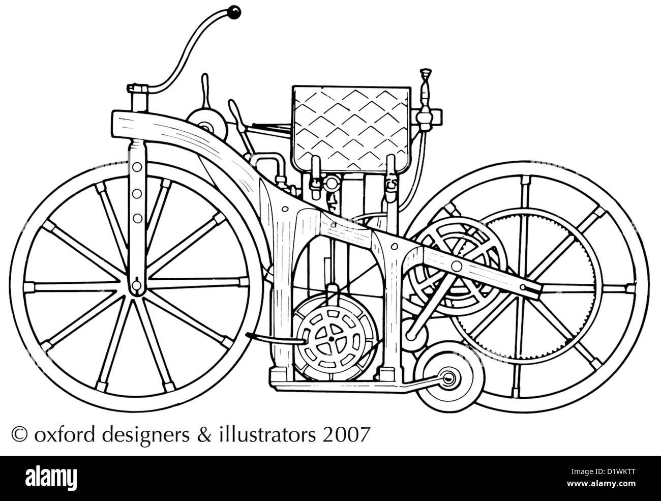 Daimler motorcycle hi-res stock photography and images - Alamy