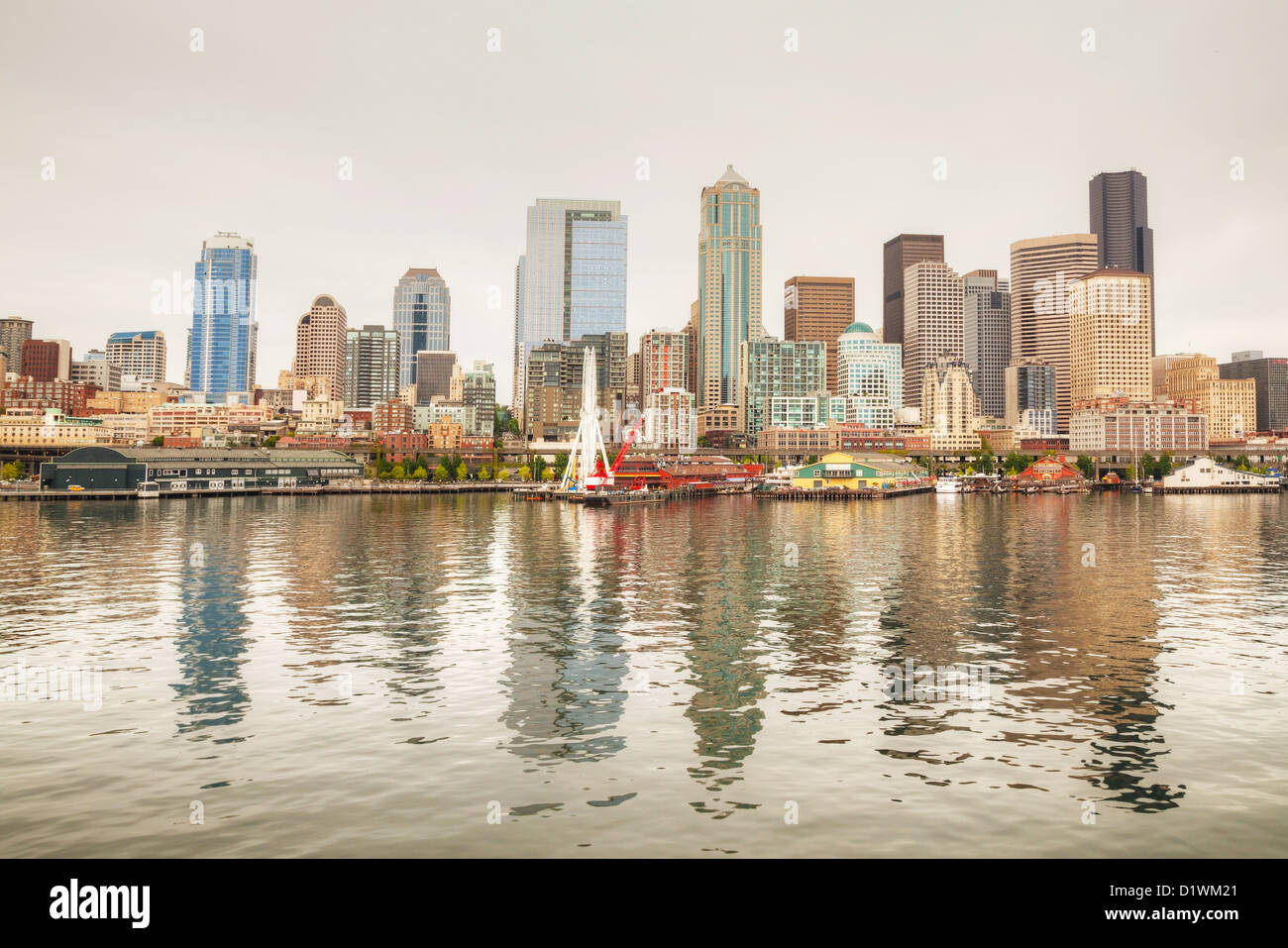 Cityscape of Seattle as seen from the bay Stock Photo - Alamy