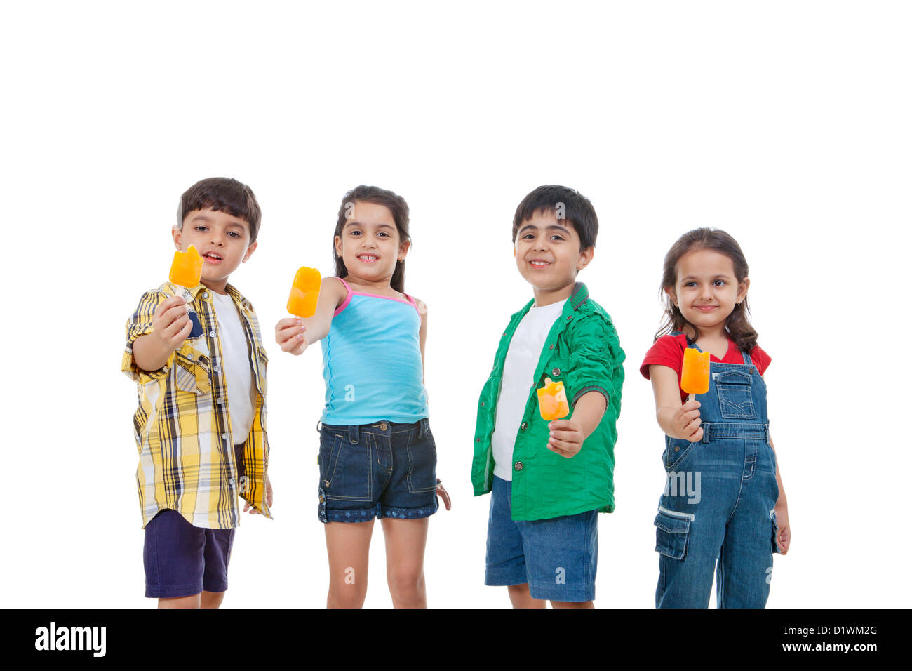 Background three children Cut Out Stock Images & Pictures - Alamy