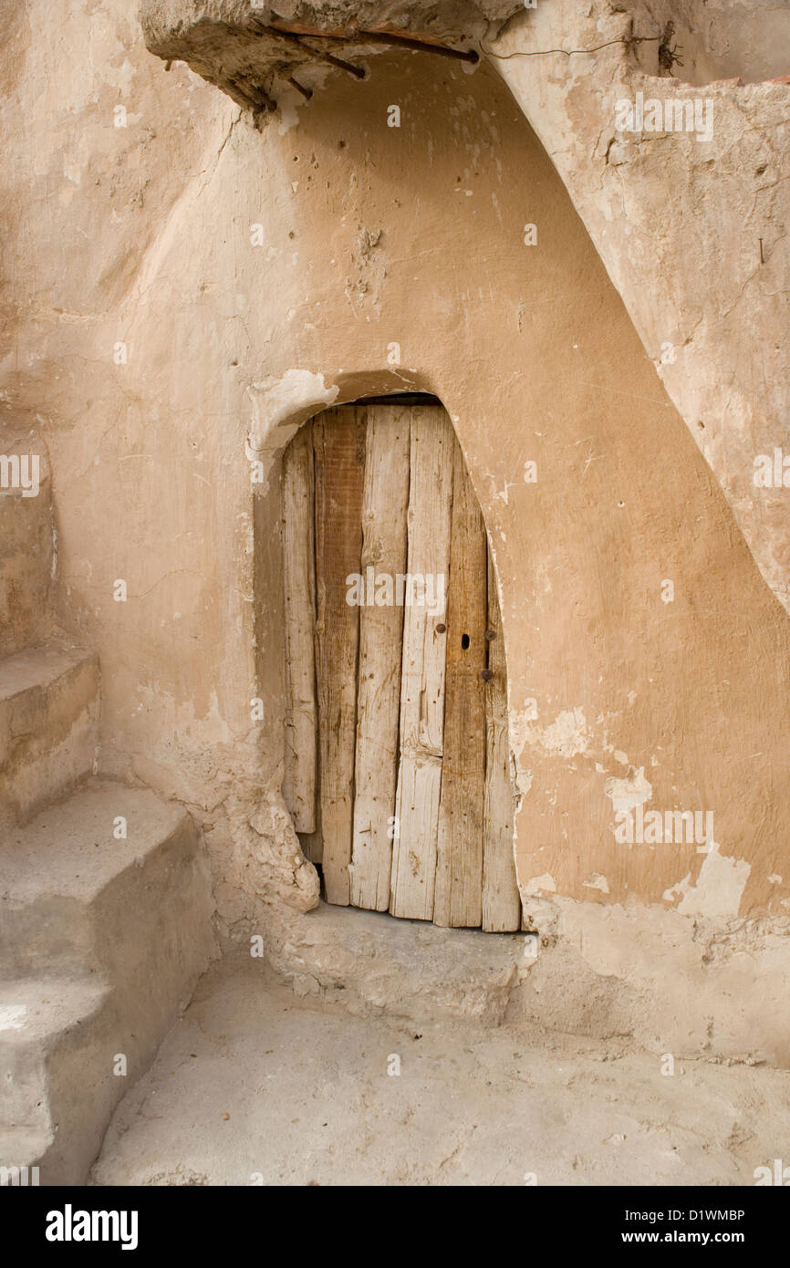 Ksar of Medenine a fortified granary in the Sahara desert in Tunisia ...