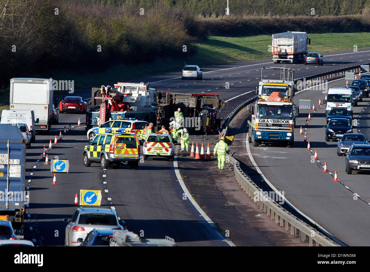 M40 motorway crash hi-res stock photography and images - Alamy