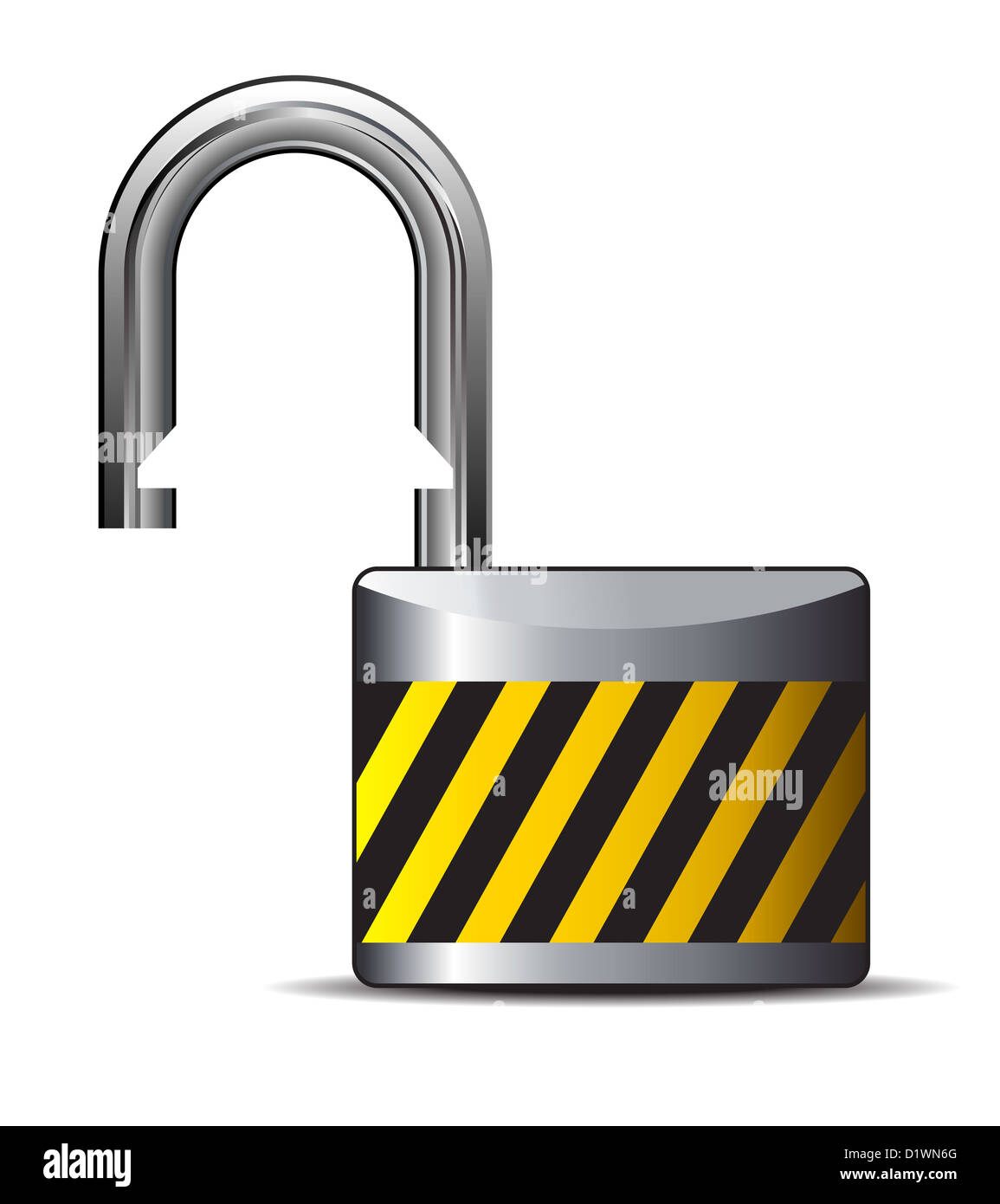 Padlock unlocked lock Stock Photo - Alamy