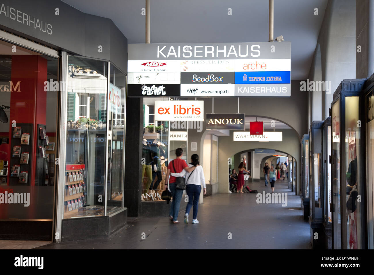Shops on Marktgasse Street, Bern; Switzerland; Europe Stock Photo - Alamy
