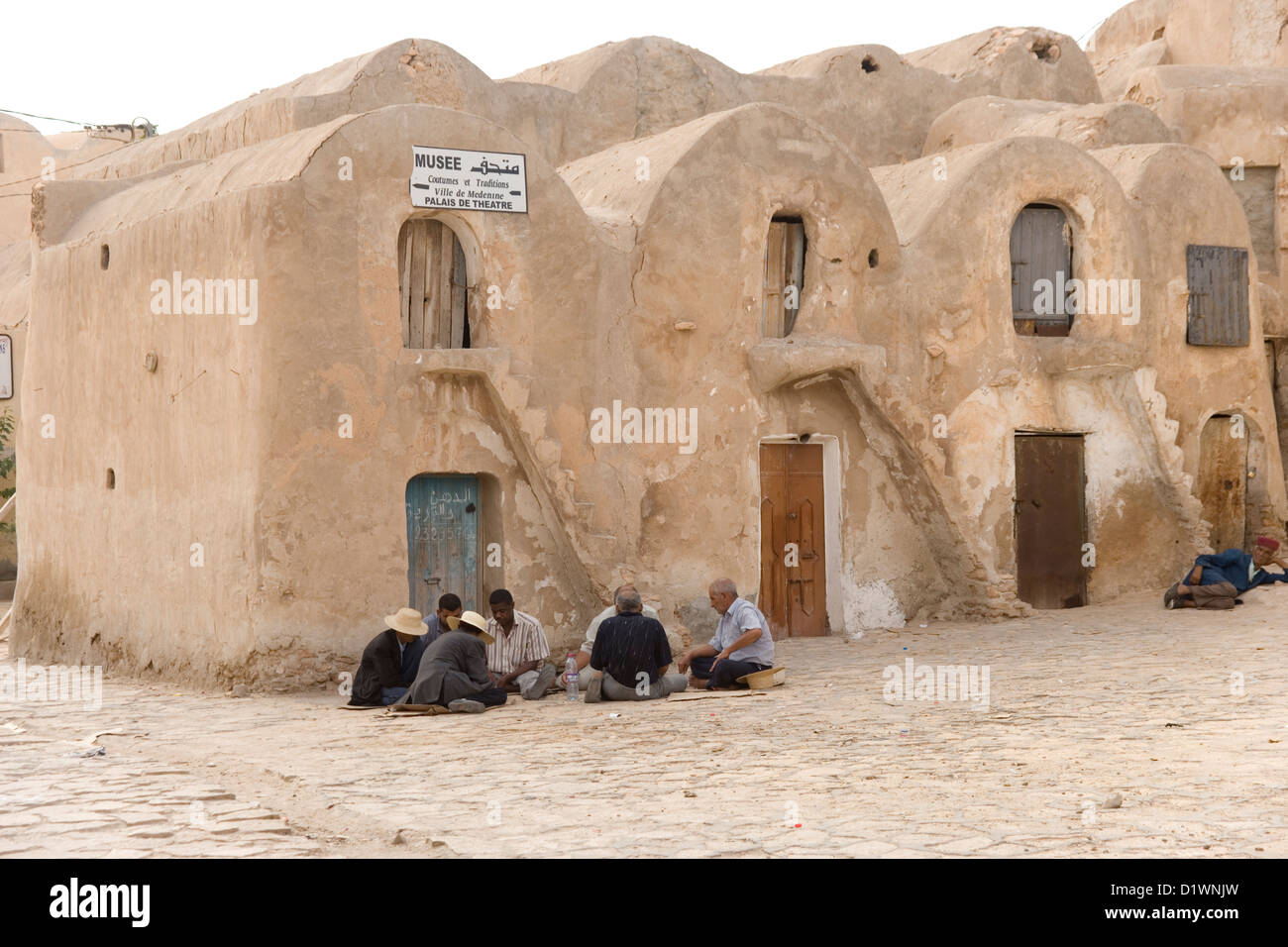 Ksar of Medenine a fortified granary in the Sahara desert in Tunisia ...