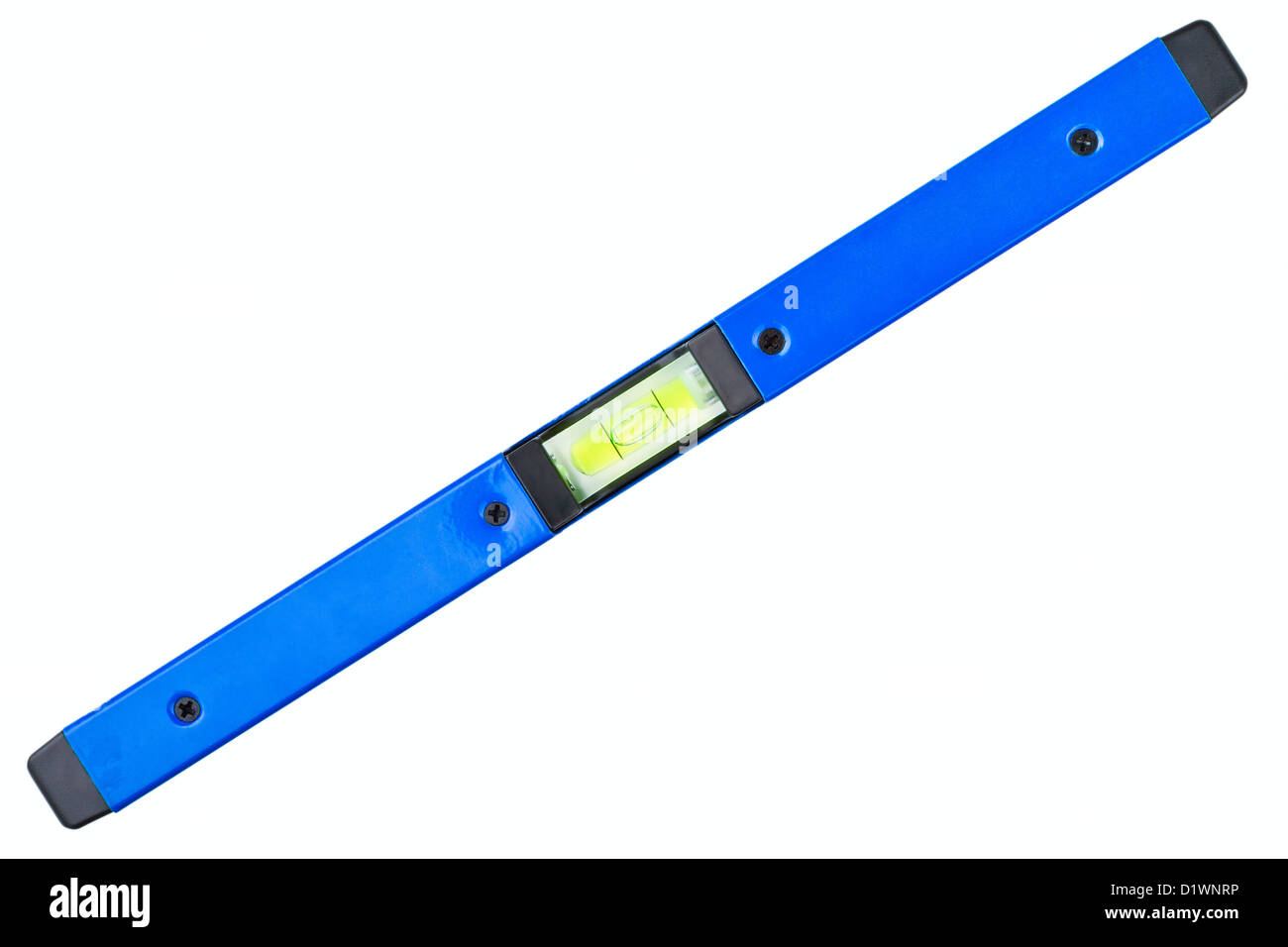 Dark blue spirit level isolated on a white background Stock Photo - Alamy