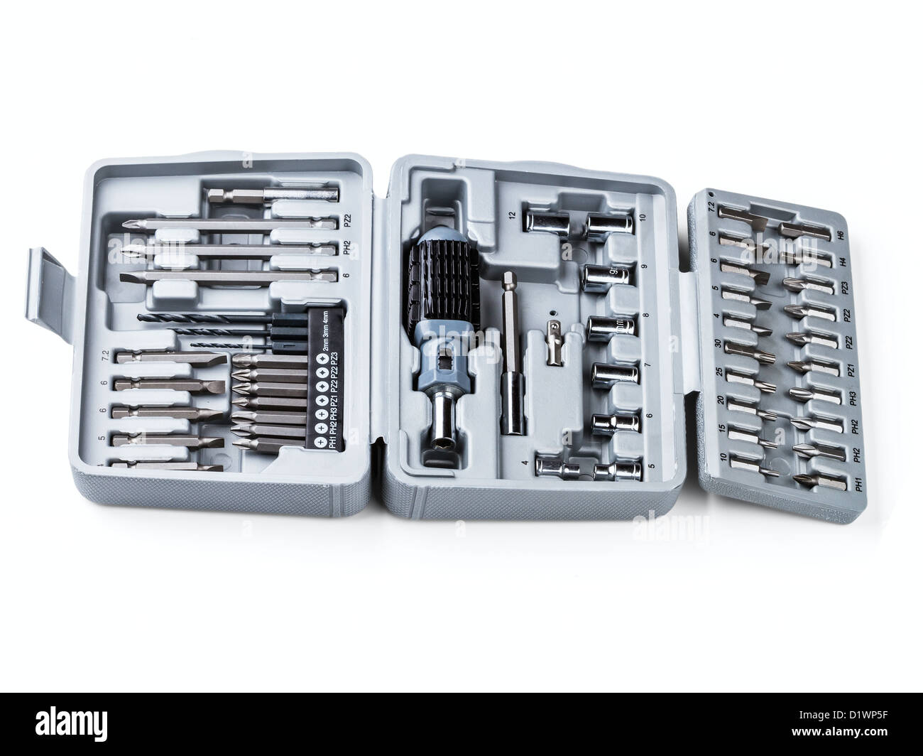 set of working tools isolated on a white background Stock Photo - Alamy