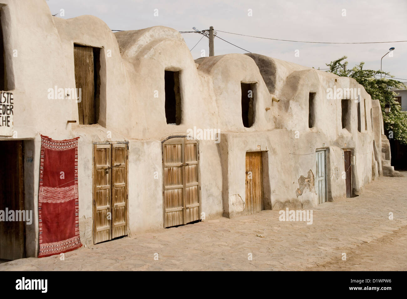 Ksar of Medenine a fortified granary in the Sahara desert in Tunisia ...