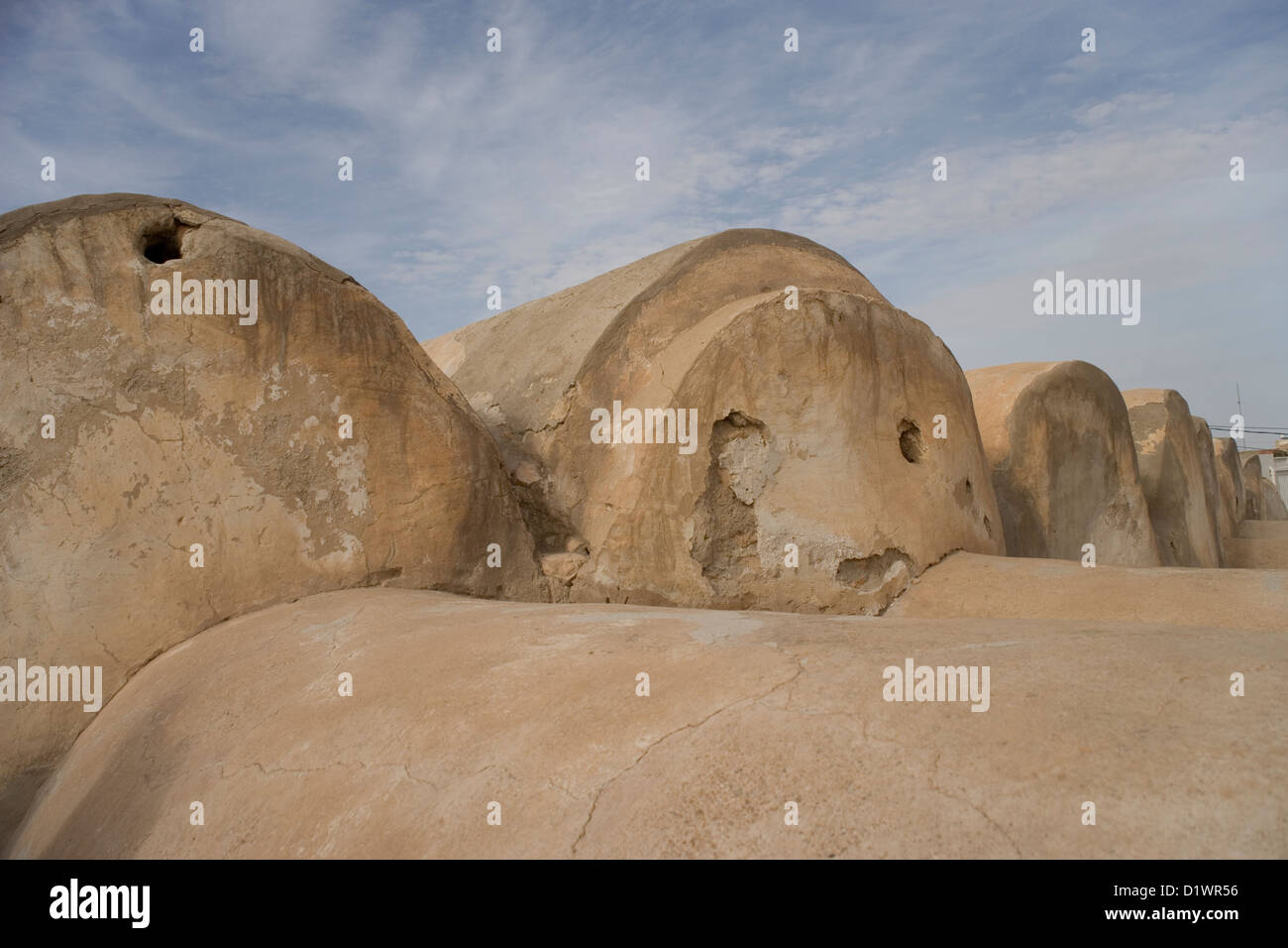 Ksar of Medenine a fortified granary in the Sahara desert in Tunisia ...