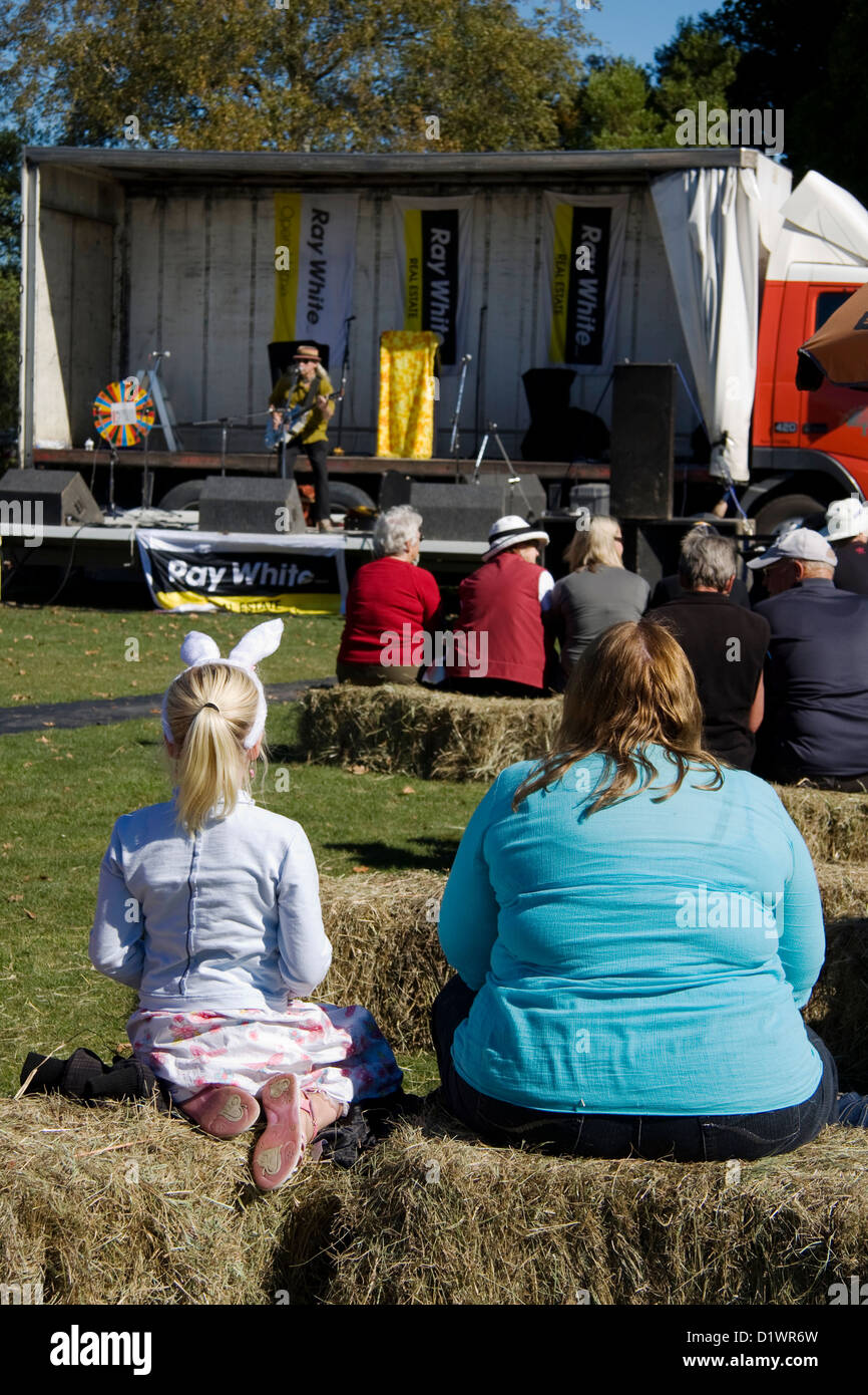 Concert audience at the Mapua fair. Mapua's annual fair coincides with ...