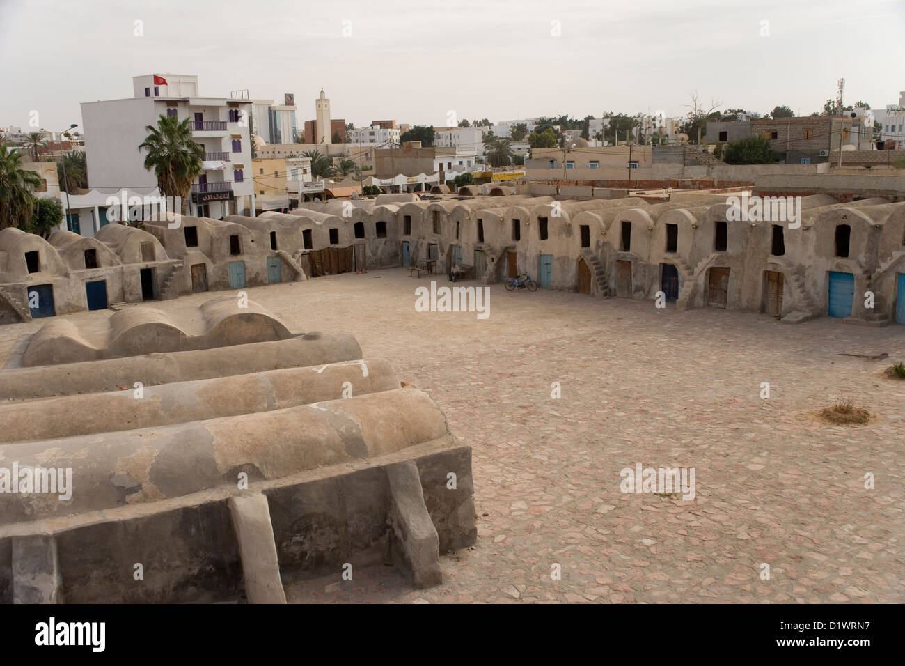 Ksar of Medenine a fortified granary in the Sahara desert in Tunisia ...