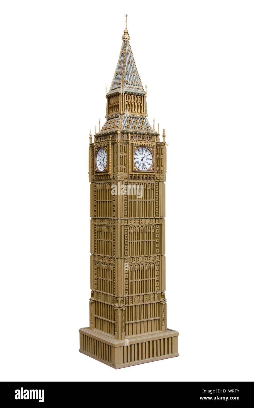 Breadboard model big tower isolated on white Stock Photo - Alamy