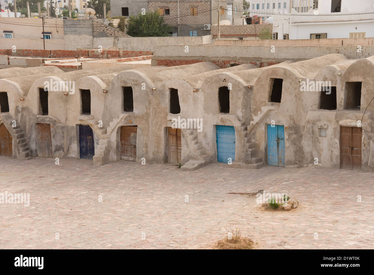 Ksar of Medenine a fortified granary in the Sahara desert in Tunisia ...