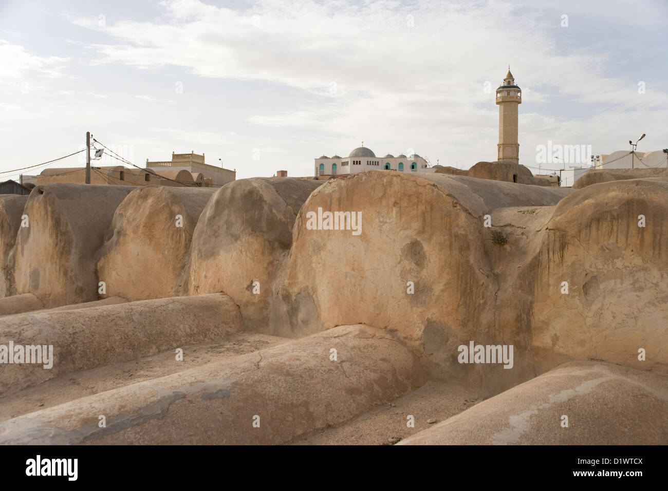 Ksar of Medenine a fortified granary in the Sahara desert in Tunisia ...