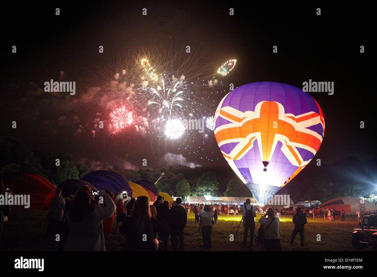 Bristol International Balloon Fiesta Night Glow Stock Photo - Alamy