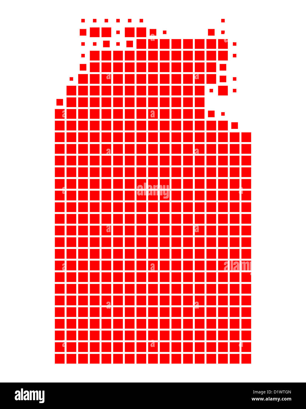 Map of Northern Territory Stock Photo - Alamy