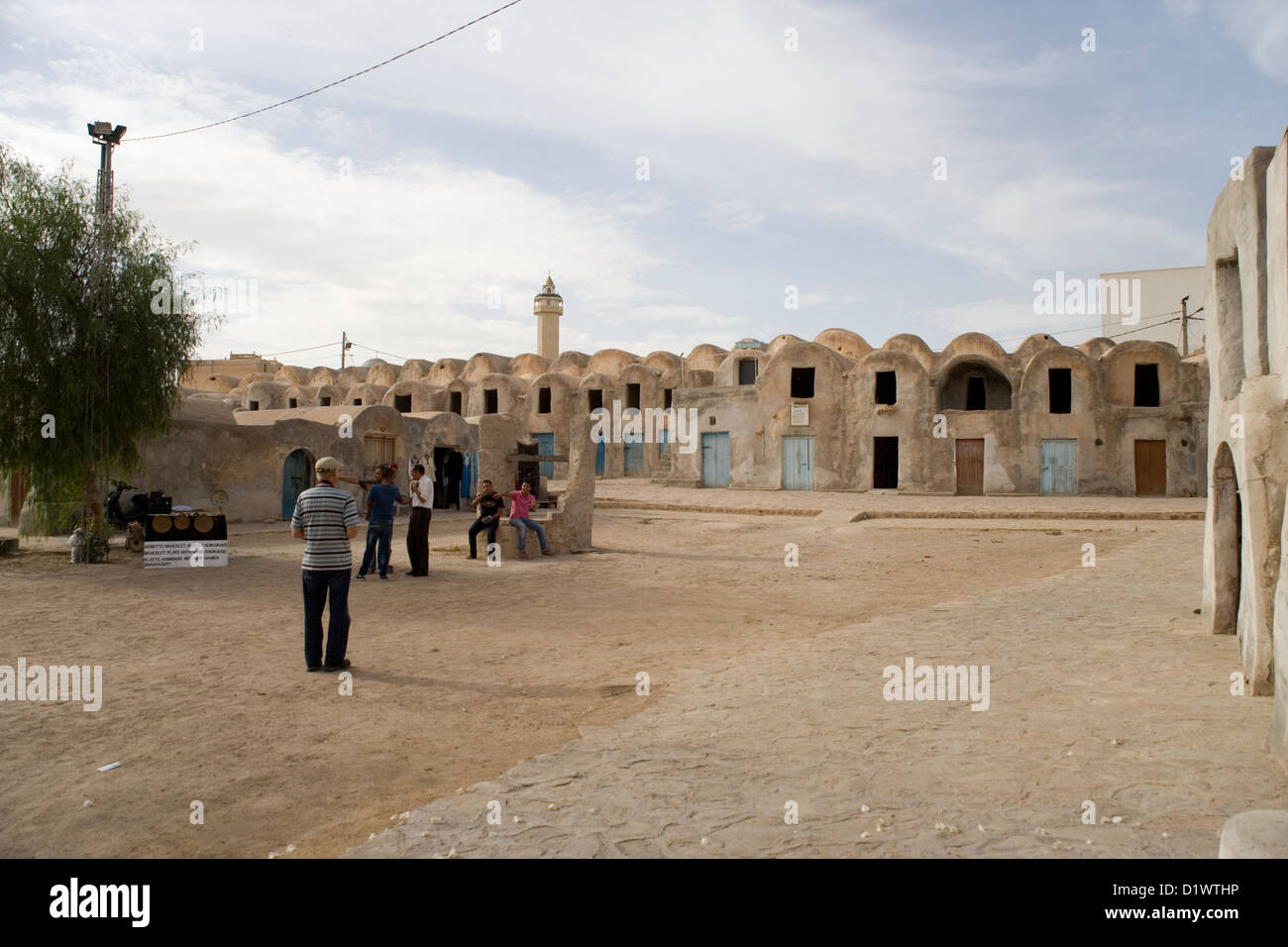 Ksar of Medenine a fortified granary in the Sahara desert in Tunisia ...