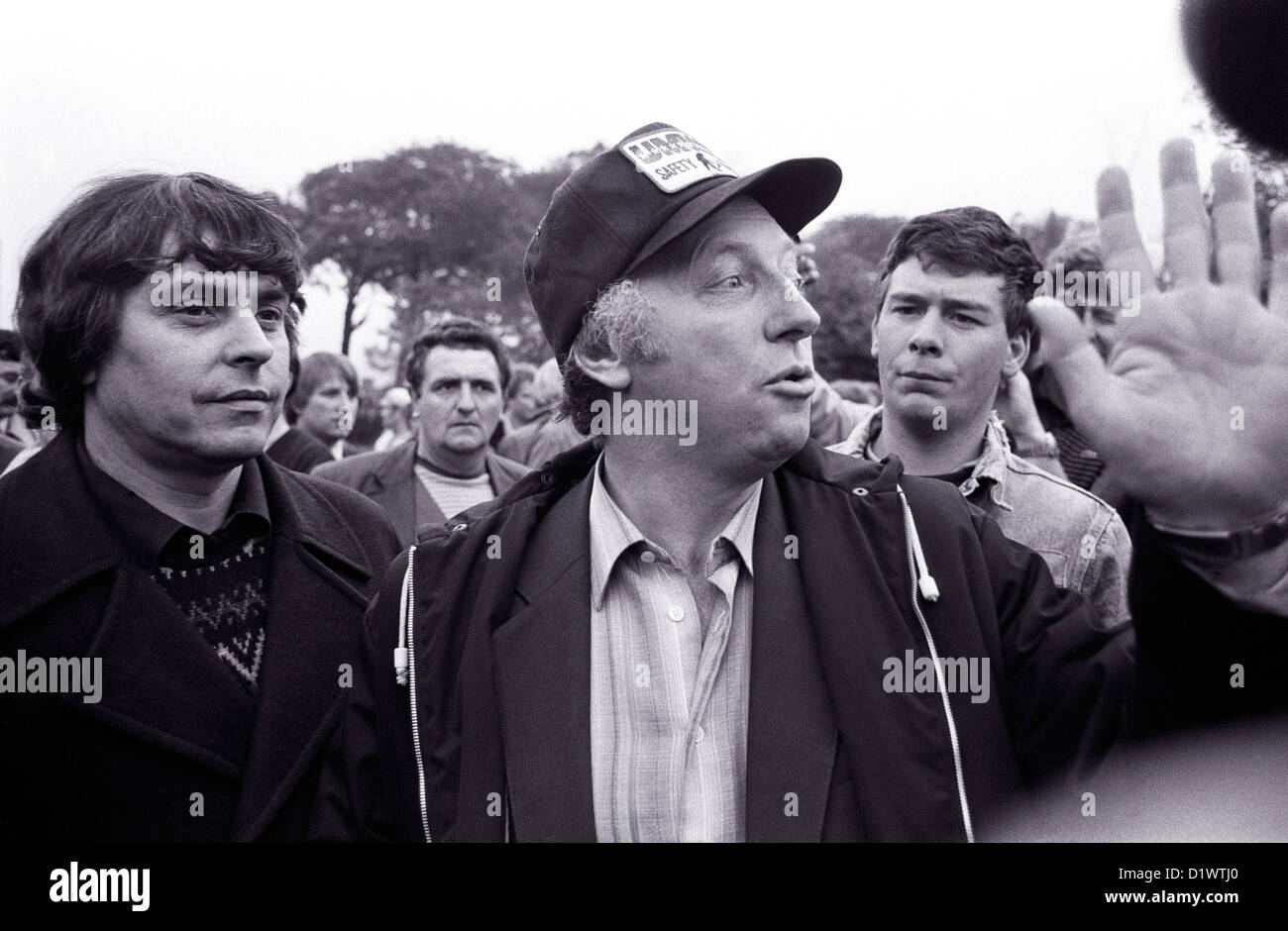 NUM Miners leader Arthur Scargill at the Orgreave Coking plant in ...
