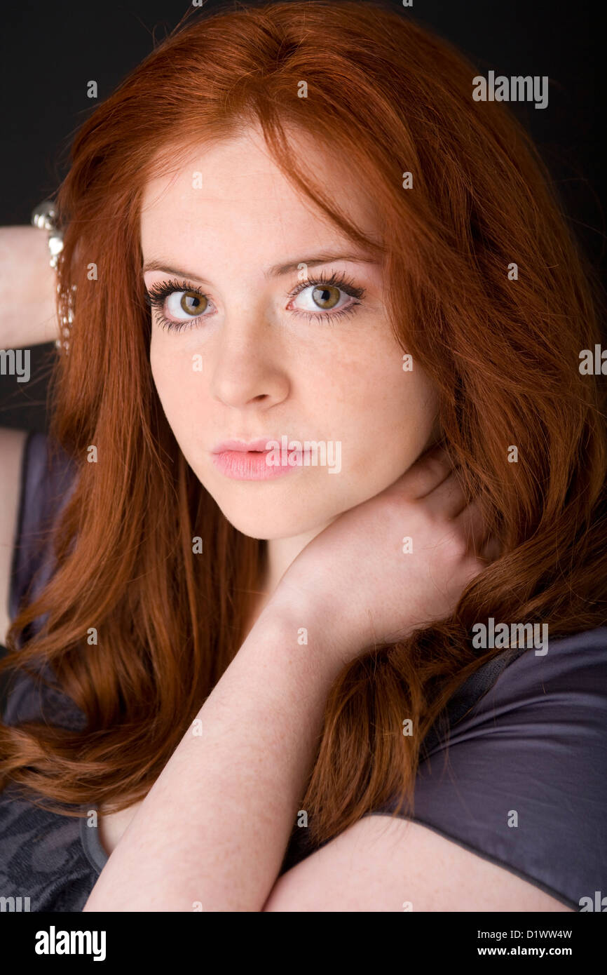 Black Hair Pale Skin Model