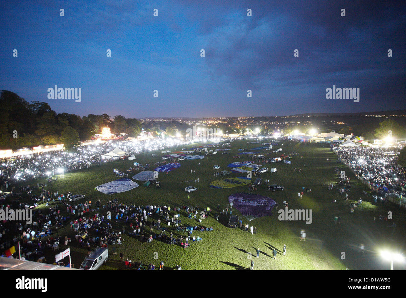 Bristol International Balloon Fiesta Night Glow Stock Photo - Alamy