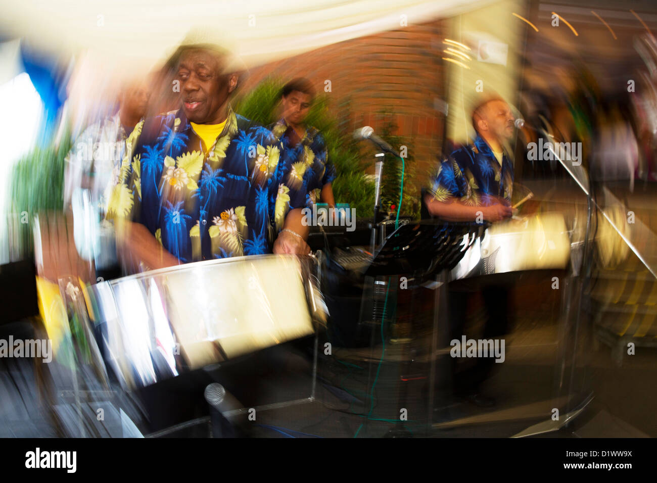 reggae band performing at yachting regatta Stock Photo - Alamy