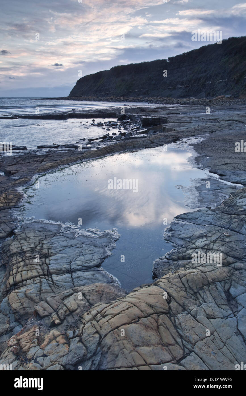 Kimmeridge Bay on the Jurassic coastline of Dorset. The area is known ...