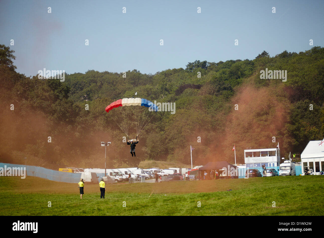 Parachute Displays at Bristol International Balloon Fiesta 2012 Stock ...