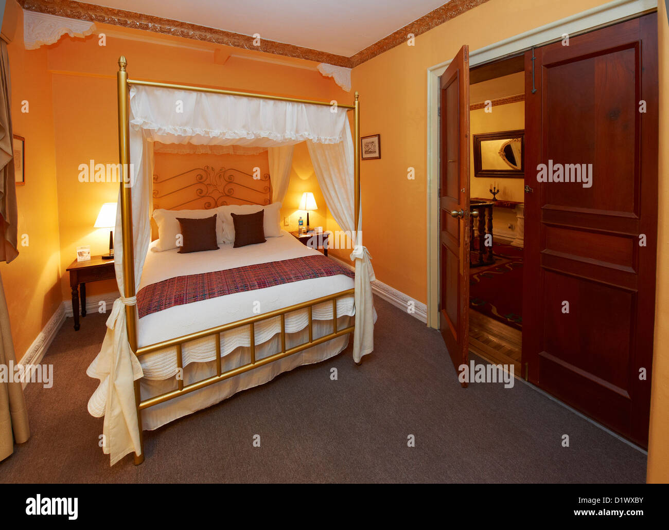 interior shot of single room in colonial styled Hotel named City Art ...